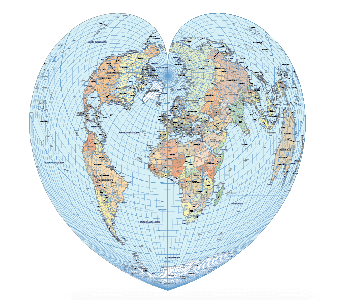 The Werner projection (Bonne projection case) – Maptorian