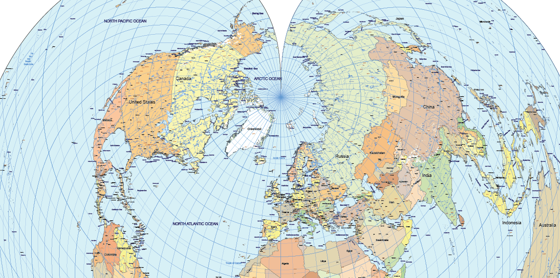The Werner projection (Bonne projection case) – Maptorian